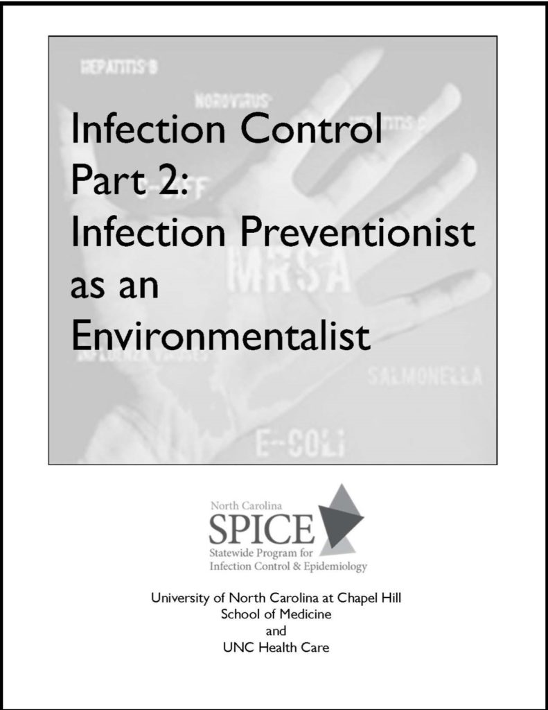 Infection Control Part 2 - Environment: November 4-7, 2019 - Statewide ...